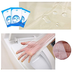 100 Pack Disposable Plastic Toilet Seat Covers,Portable Potty Seat Covers for Travel,Toilet Seat Protectors for Toddler Potty Training,Pregnant Mom,Individually Pack