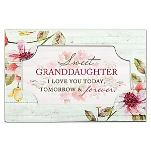 Cottage Garden Granddaughter I Love You Floral Decoupage Petite Music Box Plays You are My Sunshine
