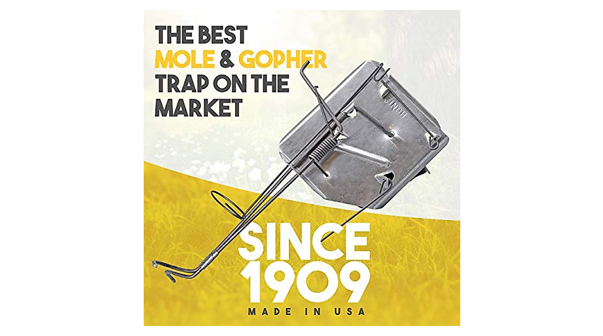 Cinch Gopher Trap Kit - Heavy Duty Reusable Rodent Trap for Outdoors