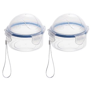 2Pack Onion Storage Container,Reusable Onion Saver Container Refrigerator Vegetable Crisper,Clear Produce Saver Containers,Portable Fruit and Vegetable Food Storage