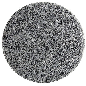 Benchmark Abrasives 2" Quick Change Silicon Carbide Non-Woven Surface Preparation Wheels for Sanding Polishing Paint Removal, Male R-Type Backing, Die Grinder Discs (10 Pack) - (Grey)