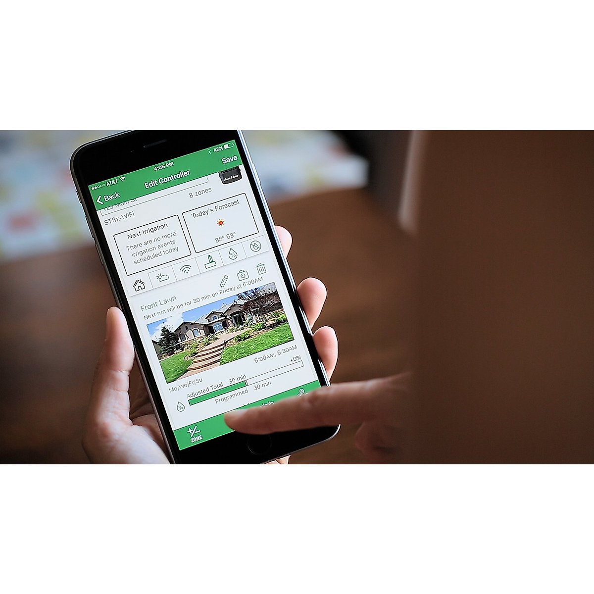 Rain Bird ARC8 App-Based Indoor/Outdoor Smart Irrigation WiFi Timer/Controller, 8-Zone/Station, EPA WaterSense Certified, Compatible with Alexa