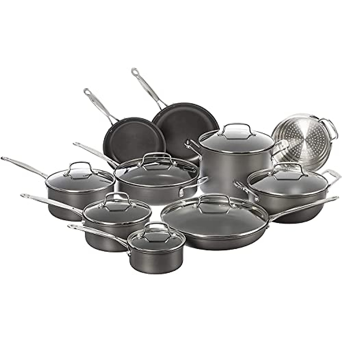 Cuisinart Chef's Classic Non-Stick Hard Anodized, 17-Piece, Cookware Set