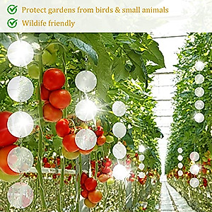 Firiglob 24 Pack Bird Scare Discs Set, 3.9 Inch Large Double-Sided Bird Reflectors, Upgraded Discs Set Reflective, Bird Scare Devices to Keep All Birds Away Like Woodpeckers, Pigeons, Ducks, Herons