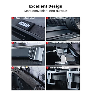 Logan Tonneau Cover Soft Roll up for 2015-2023 F150,Truck Bed Covers Compatible with 2015-2023 F150 6.5FT