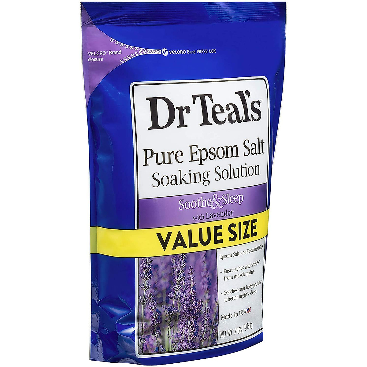 Dr Teal's Epsom Salt 3-Pack (21lbs Total) Lavender Soothe & Sleep