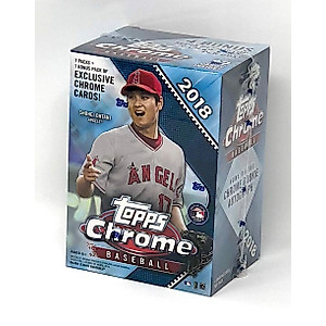 Topps 2018 Chrome Baseball Mass Value Box (8 Packs/Box)
