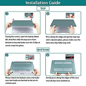 Teryeefi for New MacBook Pro 13 Inch Case 2022 2021 2020 2019 2018 2017 2016 Release A2338 M1 M2 /A2289/A2251/a2159/A1989/A1706 Touch Bar, Floral Hard Plastic Shell and Keyboard Cover,Orange Flower