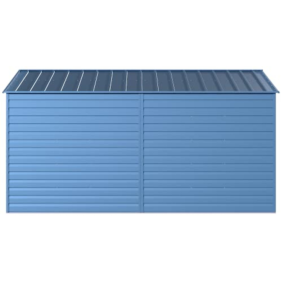 Arrow Shed Select 10' x 14' Outdoor Lockable Steel Storage Shed Building, Blue Grey