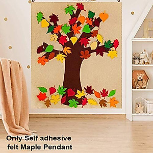 GEZICHTA Classroom Tree, Felt Fall Tree Board, Bulletin Board for Kids Classroom Multifunction Home Thanksgiving Activity