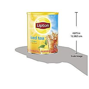 Lipton Lemon Iced Tea Mix, Sweetened, Makes 10 Quarts (Pack of 6)