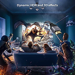 MINJANDLEE 2Pack 8K HDMI 2.1 Cable 48Gbps Certified Ultra High Speed HDMI Braided Cord 10ft, 4K120 8K60 144Hz eARC HDR HDCP 2.2 2.3 3D, Compatible with Ethernet PS5, PS4, X-Box Series X, LG QLED TV