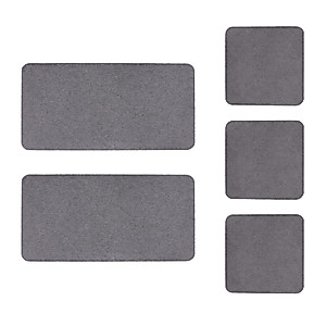 Set of 5 Water Absorbent Diatomite Coasters, Diatomaceous Earth Kitchen Soap Dish, Water Absorbing Stone for Hand Soaps & Cups & Drinks Bottles & Plants and Cosmetic Bottles