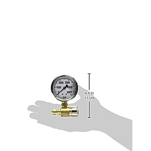 Northstar Pressure Washer Pressure Gauge - 5000 PSI, 3/8in. Fitting