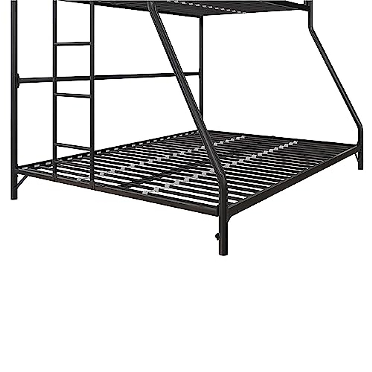 DHP Daven Easy Assembly Kids Bunk Bed, Twin Over Full, Black