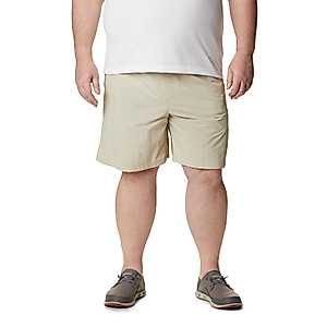 Columbia Men's Backcast III Water Short, Sun Protection and Quick Drying, Medium x 6" Inseam Fossil