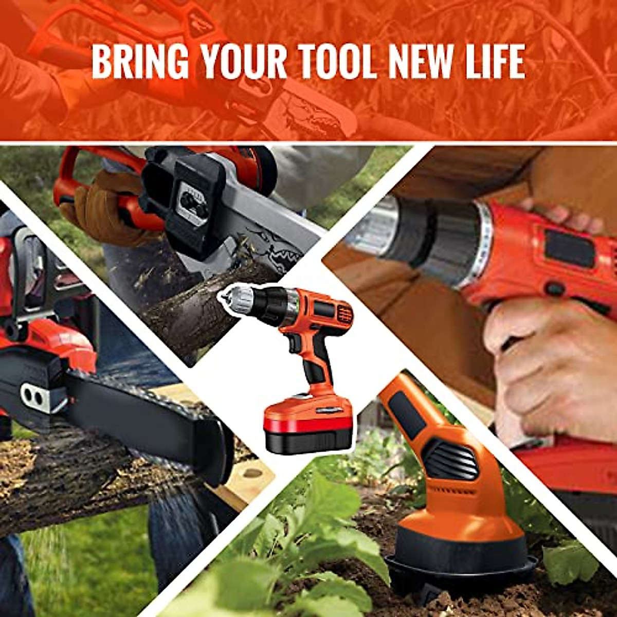 3.6Ah Ni-Mh Replacement Battery HPB18 Compatible with Black and Decker 18V HPB18 FS18FL FSB18 A1718 FEB180S A18 A18E 244760-00 A18NH FS18FL FS180BX FS18BX Firestorm Power Tools