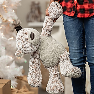 DEMDACO Giving Bear with Corduroy Ear Children's Plush Stuffed Animal Toy