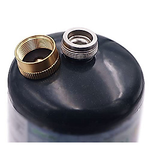 KEXMY Meter Star Pack of 4 Universal Camping Solid Brass Cap 1 LB Propane Bottle Cap Small Gas Tank Cylinder Cap - 4 pcs