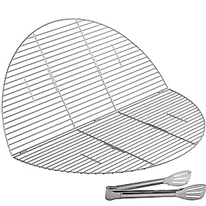 VEVOR Fire Pit Grates, Foldable Round Cooking Grate, Stainless Steel Tight Grid Campfire BBQ Grill with Portable Handle for Outdoor Picnic Party & Gathering, Silver (36 inch-No Handle)