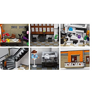 General Jim's Crystal Palace City Modular Building Blocks MOC 2 Floor Shopping Store 3804 Piece Building Blocks Bricks House Toy Building Set with All Accessories Shown for Teens and Adults