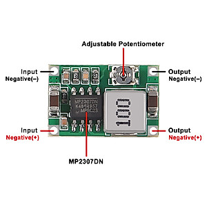 25 Pieces Mini 360 Buck Converter 3A DC Voltage Regulator Power Module DC-DC Voltage Regulator 4.75-23 V to 1.0-17 V, 3A Power Supply