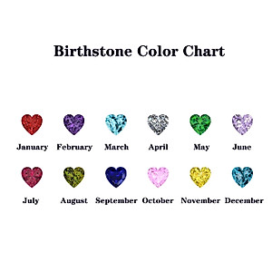 EBAT Halo Promise Ring Heart Love Birthstone Rings 1 Stone for Women Her Best Friends Jewelry Mothers Day Gifts With Birthstones Mother Daughter Personalized Engraved Custom Name