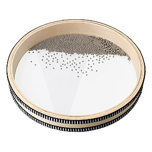 Yibuy Wave Bead Ocean Drum Musical Instrument Percussion Sea Sound Drum Instrument 10 inch Natural Color