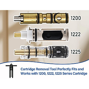 104421U Cartridge Puller Tool Replacement for Moen 1200,1222,1225 Series One-Handle Posi-Temp Pressure Balanced Tub/Shower Faucet Rough-in Valve Core Removal Tool (Upgraded 104421)