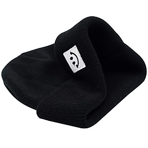 55cube Baby Beanie 0-6 Months Black