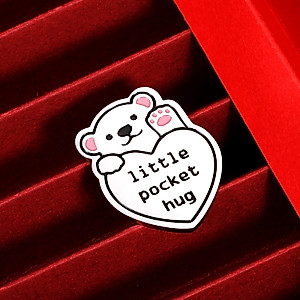 Bear Pocket Hug Gift for Women Boyfriend Best Friends Girlfriend Men Cute Funny Gift for Sister Girls Family Son Daughter Keepsake Valentines Christmas Birthday Thinking of You Token Coin Small Gifts