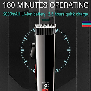 HARUE Hair Clippers for Men, Professional Adjustable Hair Trimmer Cord/Cordless Beard Hair Clipper for Men Electric Hair Cutting Machine Rechargeable