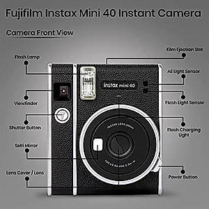 Fujifilm Instax Mini 40 Instant Film Camera with Twin Film Pack (20 Exposures) Bundle (2 Items)