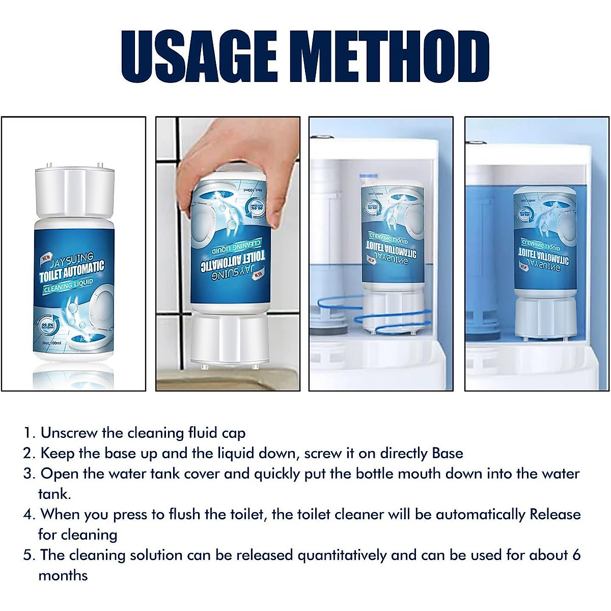 2 Pcs Splash Foam Toilet Cleaner,Splash Toilet Cleaner,Toilet Active Oxygen Agent,Multifunction Powerful Pipe Dredging Agent for Cleaning Toilet Drains