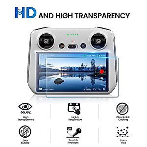 STARTRC Mini 4 Pro HD Tempered Glass Screen Protector Film for DJI Mini 4 pro/Air 3S/Mavic 3 Pro/Mini 3/Mini 3 Pro/Air 2S RC/RC 2 Remote Controller Accessories (2 PACK)