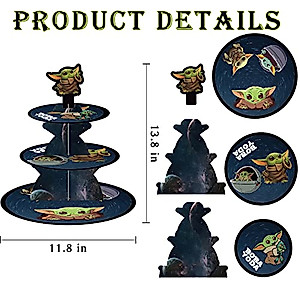 Yoda Cake Stand Movie 3 Space Retro Cake Stand for Party Supplies