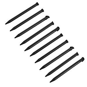 Touch Pen, Ergonomic Design Stylus, 10 Pcs a Pack Nontoxic and Safe to Use for New 3DS XL Console (Black)