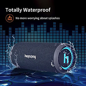 HEYSONG Waterproof Bluetooth Speaker, Portable Wireless Outdoor Speakers with 20W Loud Stereo Sound, Good Bass, IPX6 Speaker for Pool, Shower, Kayak, Beach Accessories, Gifts for Men Women