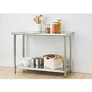 TRINITY EcoStorage NSF, 48-Inch Stainless Steel Utility Table,