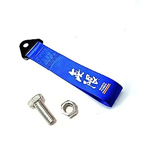 JDM Mugen Power Blue Racing Drift Rally Car Tow Towing Strap Belt Hook Universal x1