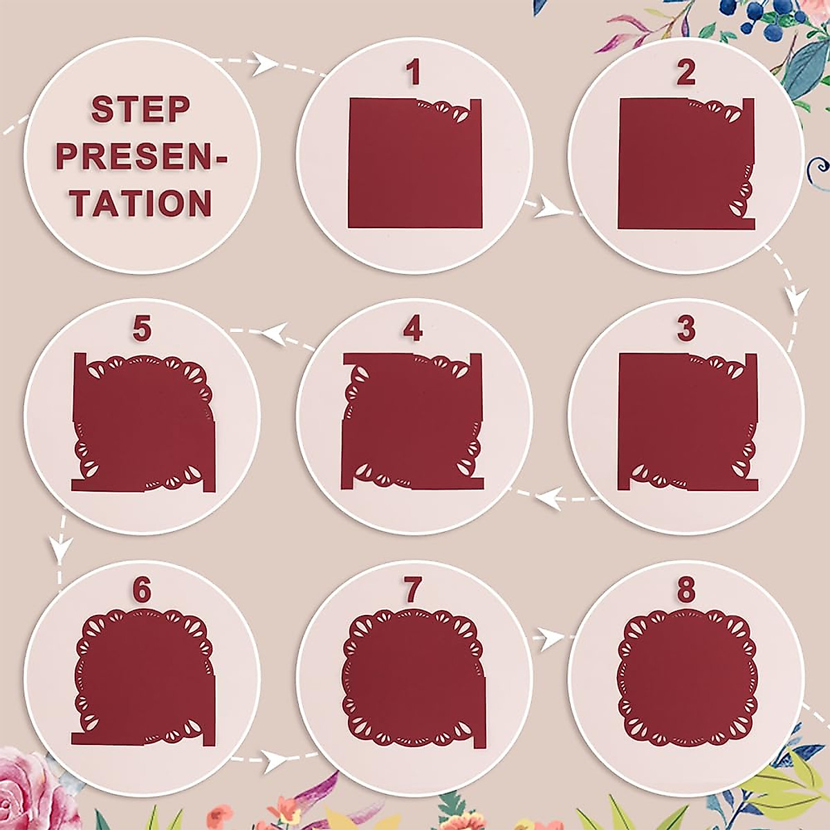 FINGERINSPIRE Paper Corner Punch 6 inch Full-Edge Paper Punch Raindrop Wreath Shape Embossing Punch Square Lever Action Craft Puncher for Photo Card Making Paper Cutter Scrapbooking Supplies