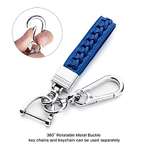 KPPOWER for Dodge Key Fob Cover,Key Fob Case for Dodge Charger Challenger Dart Journey Durango Grand Caravan Smart Premium Soft TPU Dodge Key Case Cover 3/4/5 Button(Blue)