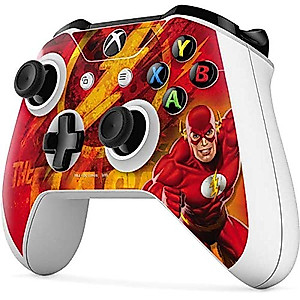 Skinit Decal Gaming Skin compatible with Xbox One S Controller - Officially Licensed Warner Bros Ripped Flash Design
