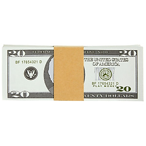 Okuna Outpost 500 Pack Kraft Paper Money Bands for Cash - Adhesive Currency Straps - Bill Wrappers - Blank Cash Straps (7.7 x 1.25 Inch)