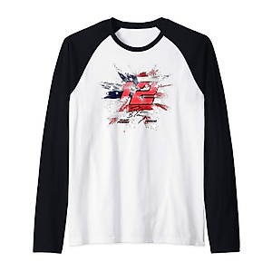NASCAR - Ryan Blaney - Fireworks Raglan Baseball Tee