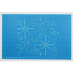 Hancy Creations Christmas Holiday Bundle, Pack of 3 Full Line Stencils, #40005 White Winter with Snowman Border, #60041 Christmas Star, #60042 Christmas Lights (40005, 60041, 60042)