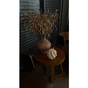 Hyznengu Swirl Candle - White Super Large Handmade Pillar Scented Twirl Soy Wax Candle，Elegant Aesthetic Candle for Women，Housewarming Present，Home Room Shelf Coffee Table Decor Idea Spiral Candle