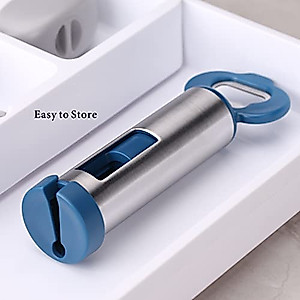 KITCHENDAO 3 in 1 Wine Bottle Opener Corkscrew with Foil Cutter, Beer Bottle Opener with Magnetic Cap Catcher, Works Easily Like Electric Opener, Wine Corkscrew, Gifts for Men and Women