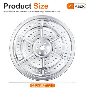 Rtteri 4 Pieces Canning Rack 11 Inch Stainless Steel Pressure Canner Rack Pressure Cooker Accessories for Steamer Replacement Supplies