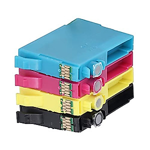 Hilitand 4PCS Printer Ink Cartridge Color Printing Large Capacity Ink Cartridge Replacement for Office Print Photos, Test Papers, Documents